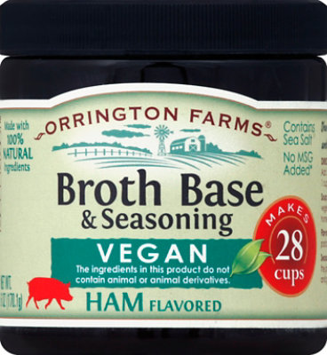 Orrington Farms Broth Bases & Seasoning Vegan Ham Flavored 28 Cups - 6 ...