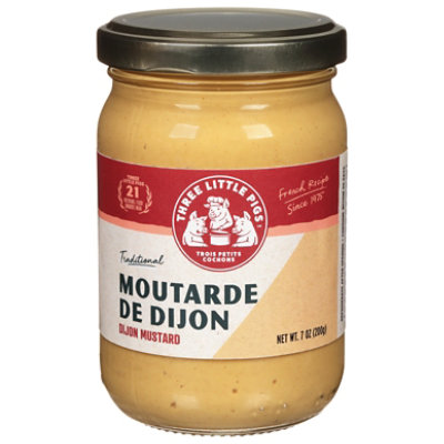 Three Pigs Mustard Dijon Whole Grain - 7 Oz - balduccis
