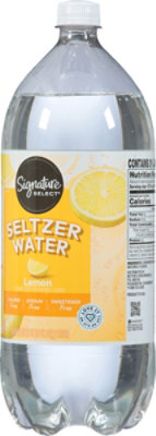 Signature SELECT Water Lemon Seltzer - 2 Liter - safeway
