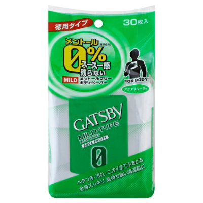 Mild Body Paper Aqua Fruity - 30 Count - safeway