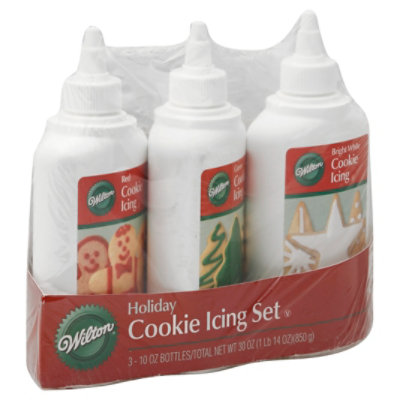 Wilton Cookie Icing Set Holiday - 3-10 Oz - safeway