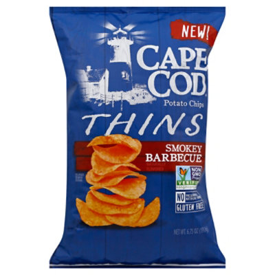 CAPE COD Potato Chips Thins Smoky Barbecue - 6.75 Oz - Safeway
