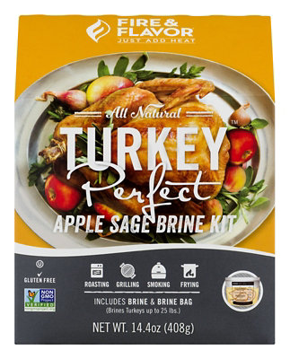 Fire & Flavor Turkey Perfect Brining Kit Apple Sage - 14.4 Oz - safeway
