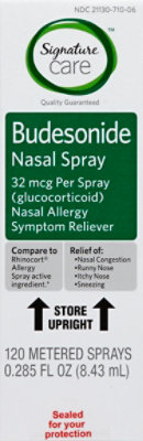 Signature Care Budesonide Nasal Spray 32mcg Per Spray - 0.29 Fl. Oz ...