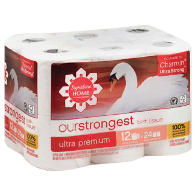 Signature Care Bath Tissue Ultra Premium Our Strongest Double Rolls 2 ...