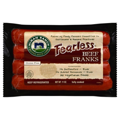 Niman Ranch Franks Beef Original Fearless - 11 Oz - safeway