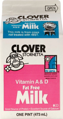 Clover Milk Ffree - 16 Oz - Safeway