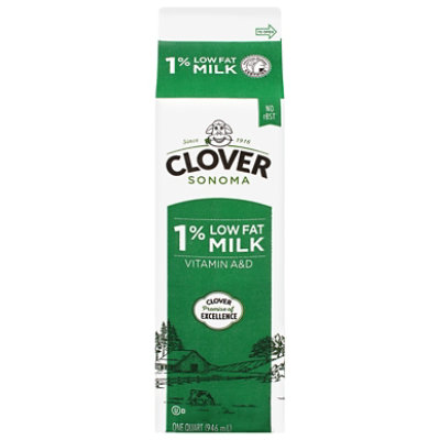 Clover Milk 1% Lf - 32 Oz - safeway