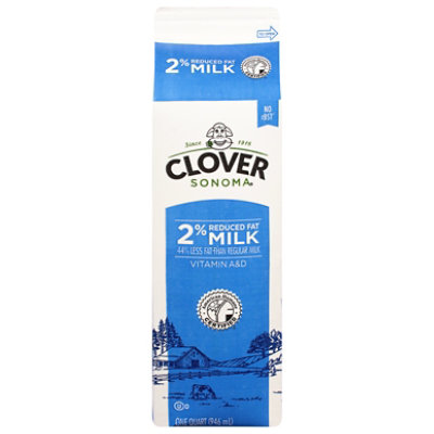 Clover Milk 2% Rf - 32 Oz - safeway