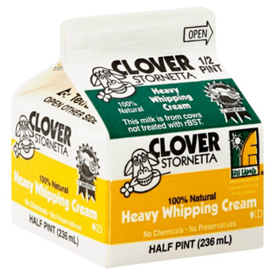 Clover Heavy Cream - 8 Oz - Safeway