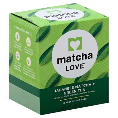 Matcha Love Tea Green Tea Japanese With Real Matcha Premium 10 Count ...