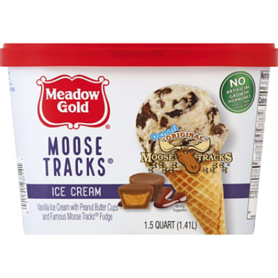 Meadow Gold Denali Original Moose Tracks Ice Cream Scround - 1.5 Quart ...