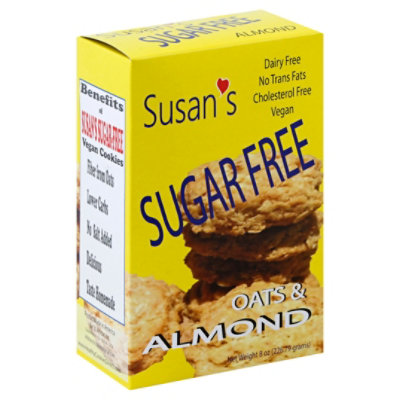 Susans Sf Almond Vegan Cookies - 8 Oz - safeway