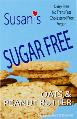 Susans Sf Pnt Bttr Vegan Cookies - 8 Oz - Safeway