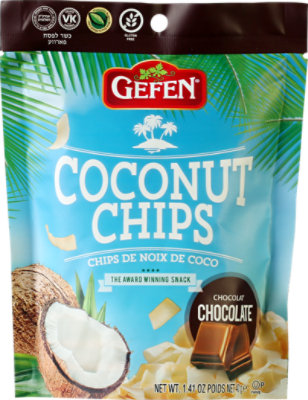Gefen Coconut Chips Chocolate - 1.41 Oz - safeway