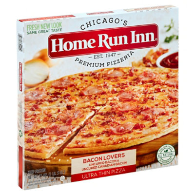 Home Run Inn Pizza Ultra Thin Bacon Lovers Uncured Frozen - 21 Oz ...