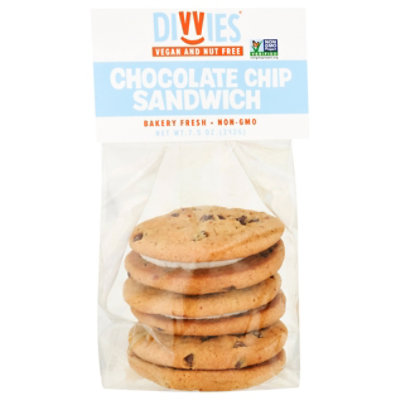 Divvies Cookie Chocolate Chip Vanilla 3 Count - 7.5 Oz - vons