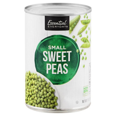 Essential Everyday Peas Sweet Small Can - 15 Oz - Haggen