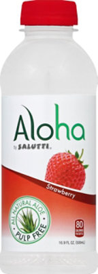 Aloha Water Aloe Strwbry Flvr - 16 Fl. Oz. - Andronico's
