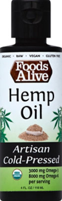 Foods Ali Oil Hemp Seed Organic - 4 Oz - Kings Food Markets