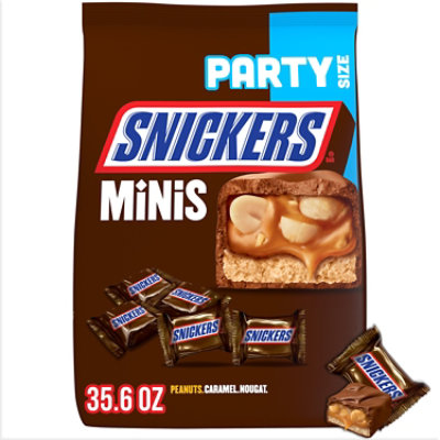 Snickers Minis Size Milk Chocolate Candy Bar Bulk Assortment Bag - 35.6 ...