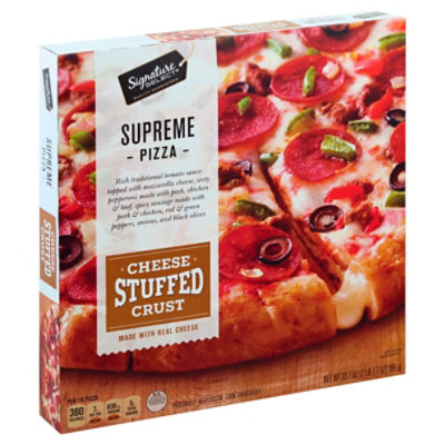 Signature SELECT Pizza Stuffed Crust Supreme Cheese Frozen - 33.7 Oz ...