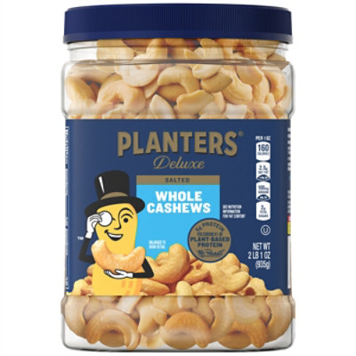 Planters Cashews Jumbo Fancy Whole Premium Quality With Sea Salt Jar ...