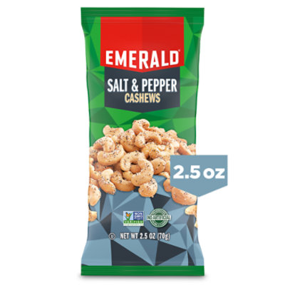 Emerald Salt Pepper Cashews Tube Nuts - 2.5 Oz - safeway