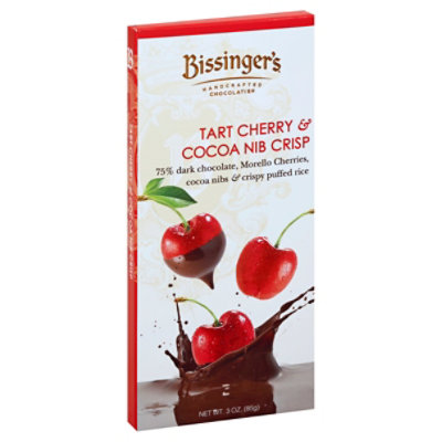 Bissingers Bar Drk Tart Chry Cocoa Crsp - 3 Oz - Albertsons