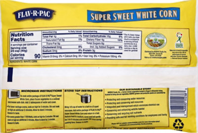 Flav R Pac Vegetables Corn White Super Sweet - 12 Oz - Albertsons