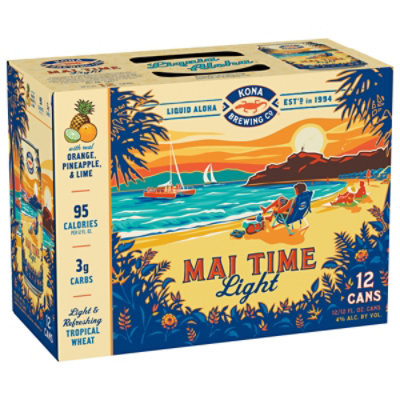 Kona Mai Time Light Beer Cans - 12-12 Fl. Oz. - safeway