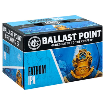 Ballast Point Fathom IPA Craft Beer Cans 6.0% ABV - 6-12 Fl. Oz ...