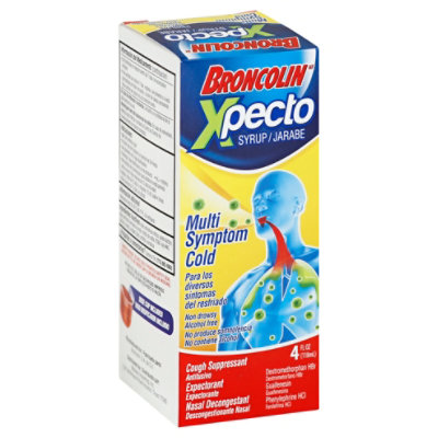 Broncolin Xpecto Syrup Multi Symptom Cold - 4 Fl. Oz. - vons