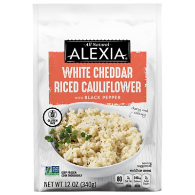 Alexia Cauliflower Riced White Cheddar With Black Pepper - 12 Oz - safeway