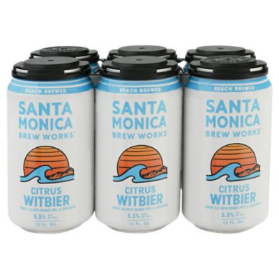 Santa Monica Wit Modern White Ale In Cans - 6-12 Fl. Oz. - vons