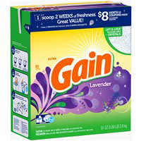 Gain Ultra Detergent Powder Lavender Box - 91 Oz - Pavilions