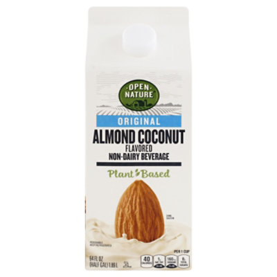 Open Nature Almond Milk With Coconut Original Half Gallon - 64 Fl. Oz ...