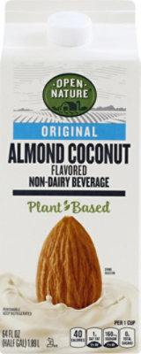 Open Nature Almond Milk With Coconut Original Half Gallon - 64 Fl. Oz ...