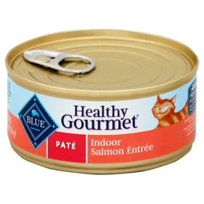 Blue Healthy Gourmet Cat Food Pate Indoor Salmon Entree Can - 5.5 Oz ...