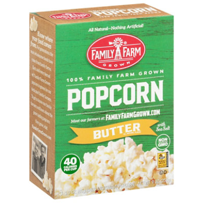 Family Fa Popcorn Butter Micro 3ct - 9 Oz - safeway