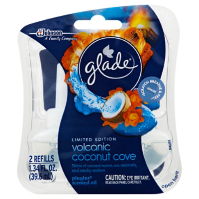 Glade Piso Refills Volcanic Coconut Cove - 2 Count - safeway