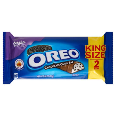 Milka Candy Bar Chocolate OREO King Size Wrapper - 2.88 Oz - albertsons