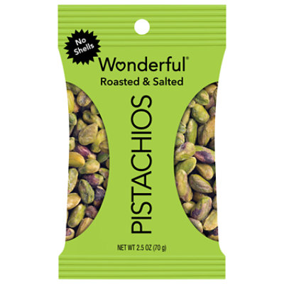 Wonderful Pistachios No Shells Roasted & Salted - 2.5 Oz - safeway