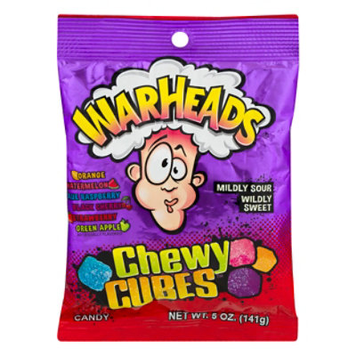 Warheads Candy Chewy Cubes Mildly Sour Wildly Sweet Bag - 5 Oz - safeway