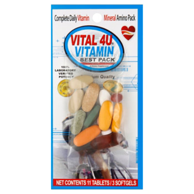 Vital 4u Best Vitamins - 14 Count - safeway