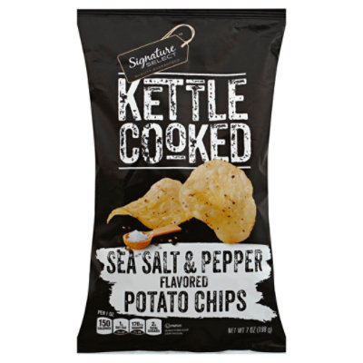 Signature SELECT Potato Chips Sea Salt & Pepper Flavor - 7 Oz - safeway