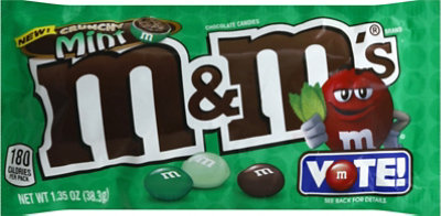 M&Ms Crnchy Mint Sng - Each - jewelosco