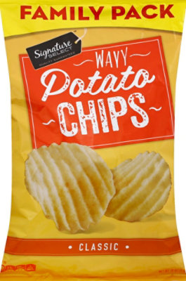 Signature SELECT Potato Chips Classic Wavy P65 - 16 Oz - Safeway