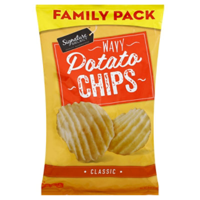 Signature SELECT Potato Chips Classic Wavy P65 - 16 Oz - Safeway