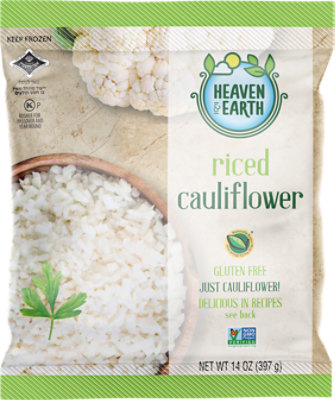 Heaven & Earth Organic Cauliflower Riced - 14 Oz - safeway